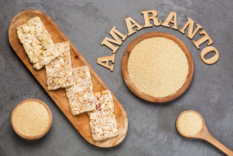 Amaranth Seeds and Bars - Amaranthus. Folic Acid Stock Image - Image of ...