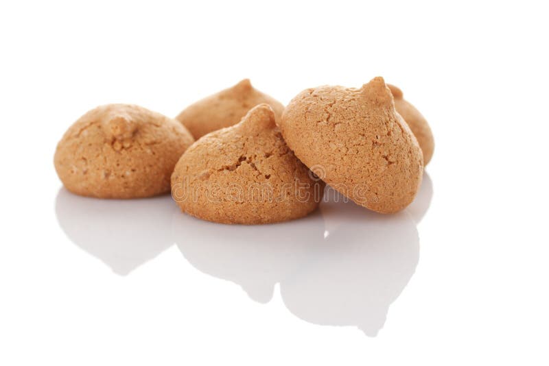 Amarettini Isolated Om White Stock Image - Image of dainty, airy: 3570639