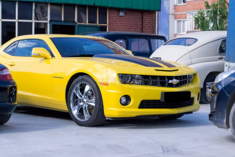 Coche Convertible De Chevrolet Camaro ZL1 En La Exhibición En El LA S ...