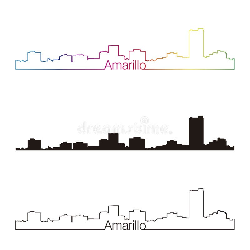 Amarillo Skyline Stock Illustrations – 27 Amarillo Skyline Stock ...