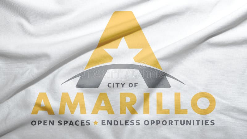 Amarillo of Texas of United States Flag Background Stock Photo - Image ...