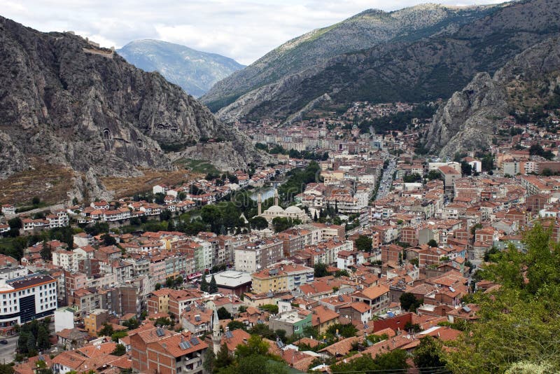 Amasya stock image. Image of rock, amasya, architecture - 23012031