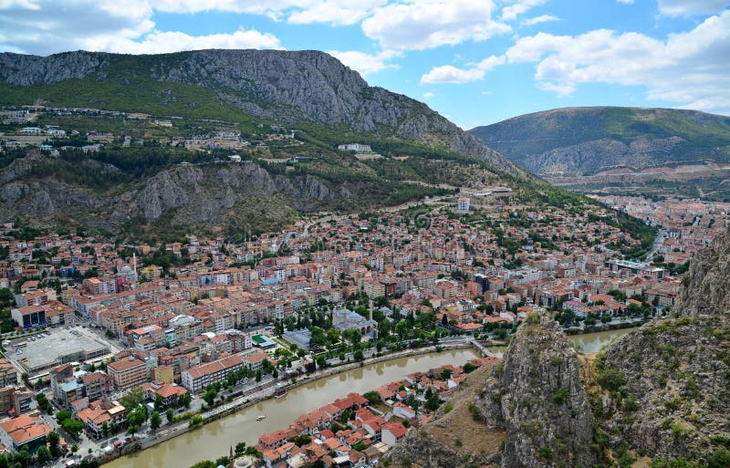 Amasya - TURKEY stock photo. Image of tower, amasya - 265704858