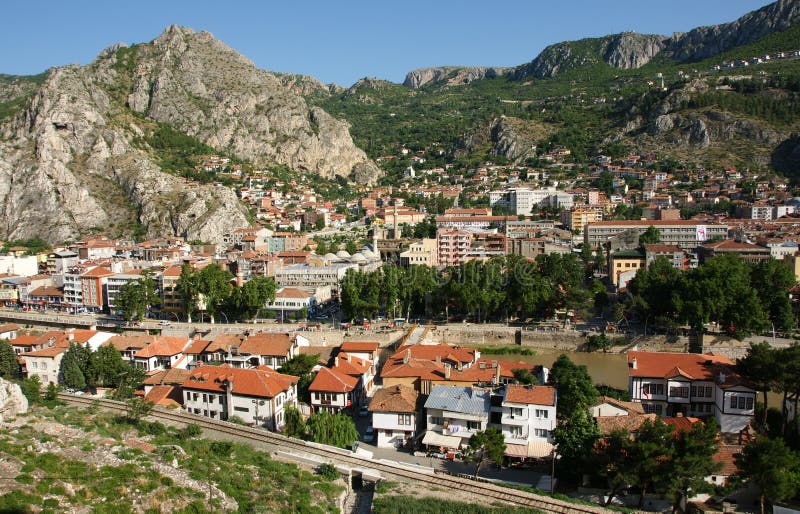 Amasya - TURKEY stock photo. Image of tower, rock, tourism - 265705488