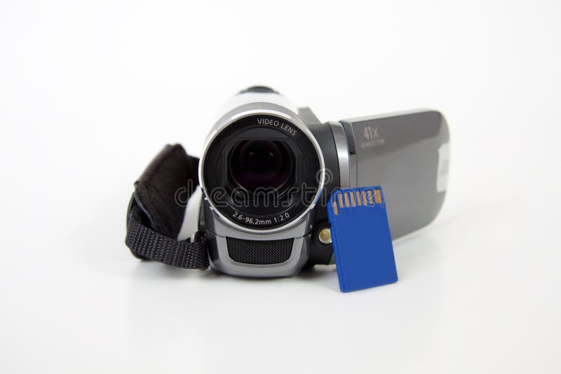 Amateur Digital Camera with Sd Memory Card Stock Image - Image of ...