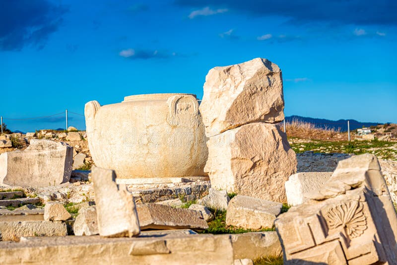 Amathus ruins in Cyprus stock photo. Image of rock, history - 175981902