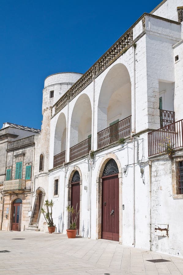 Amati Palace. Cisternino. Puglia. Italy. Stock Photo - Image of ...