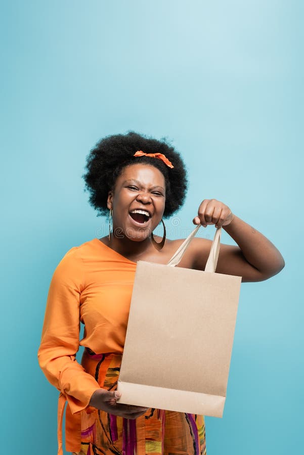 Amazed African American Body Positive Woman Stock Photo - Image of ... Amazed African American Body Positive Woman Stock Photo - Image of ...