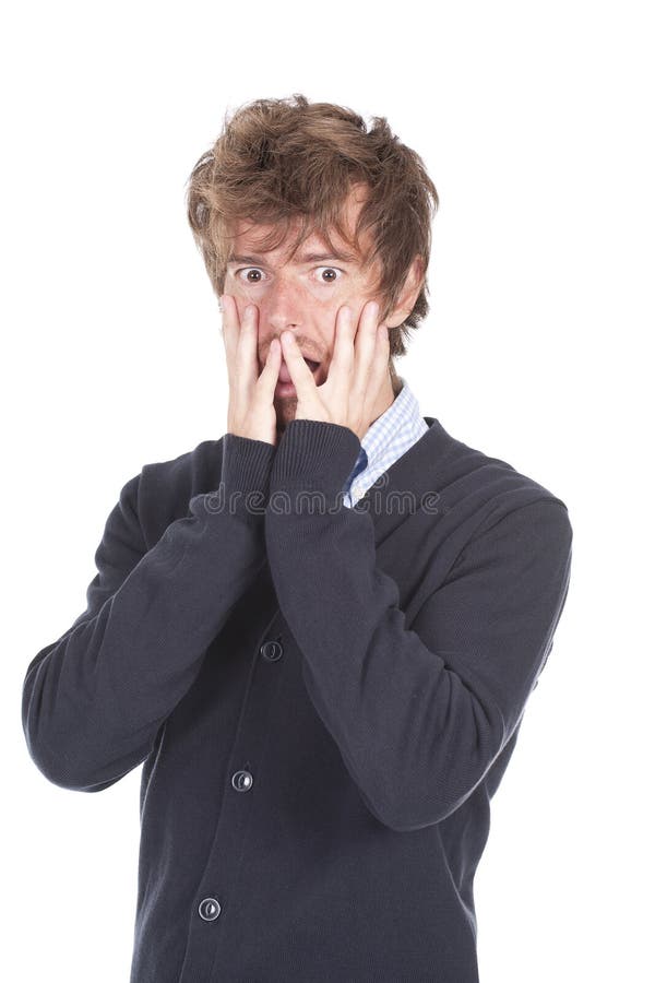 Amazed boy stock photo. Image of emotion, comedy, close - 16476504
