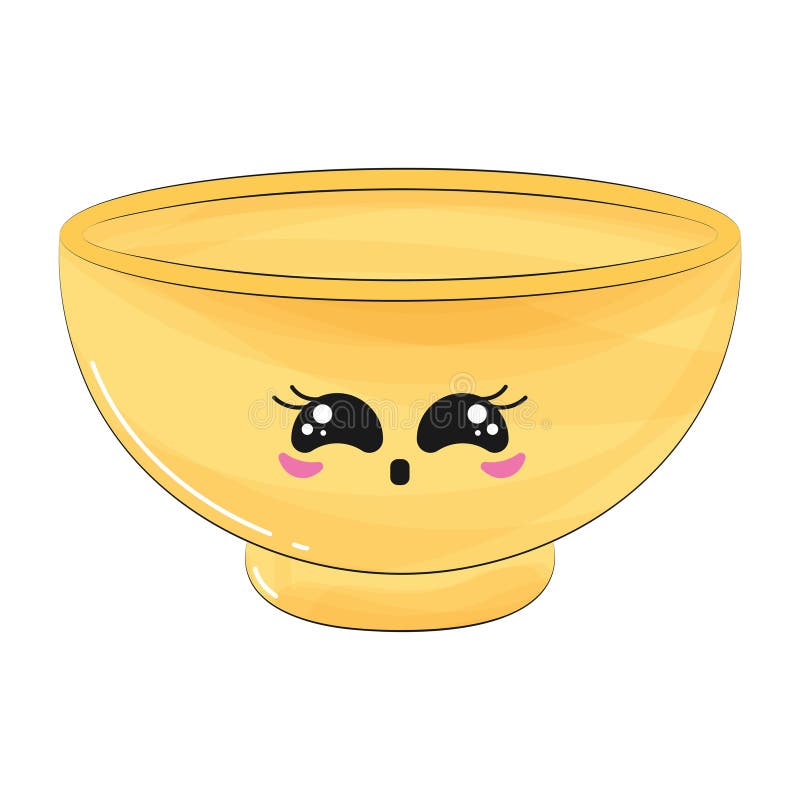 Amazed Empty Food Bowl Character Cartoon Vector Stock Vector ...