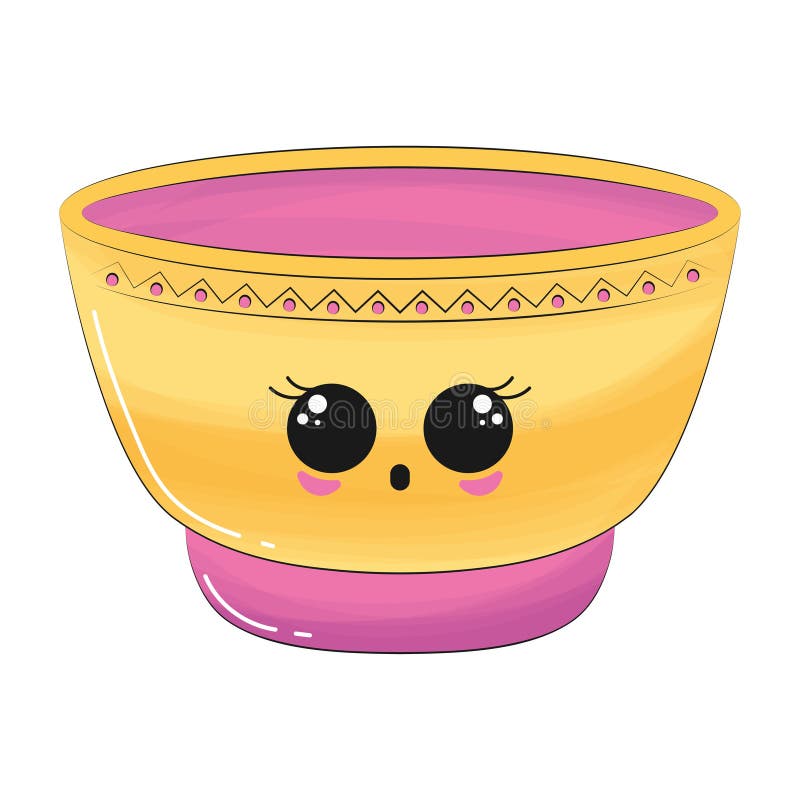 Amazed Empty Food Bowl Character Cartoon Vector Stock Vector ...
