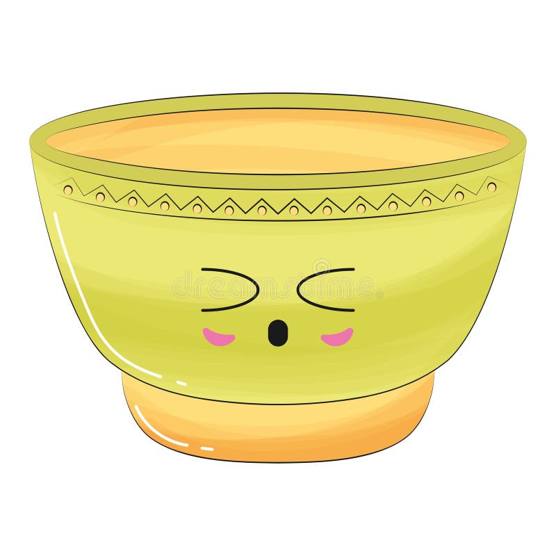 Amazed Empty Food Bowl Character Cartoon Vector Stock Vector ...