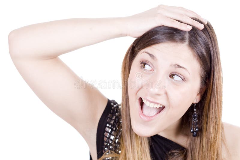 Amazed happy girl stock photo. Image of amazed, amazing - 14338702
