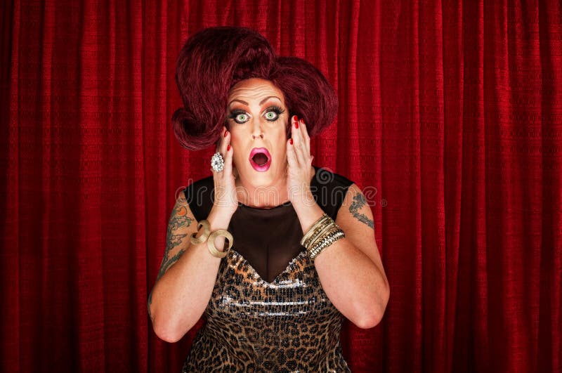 Screaming Drag Queen Close Up Stock Photo - Image of performer, female ...