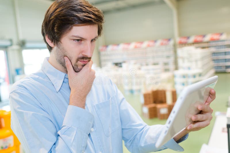 Man testing casual suit stock image. Image of employee - 100428987