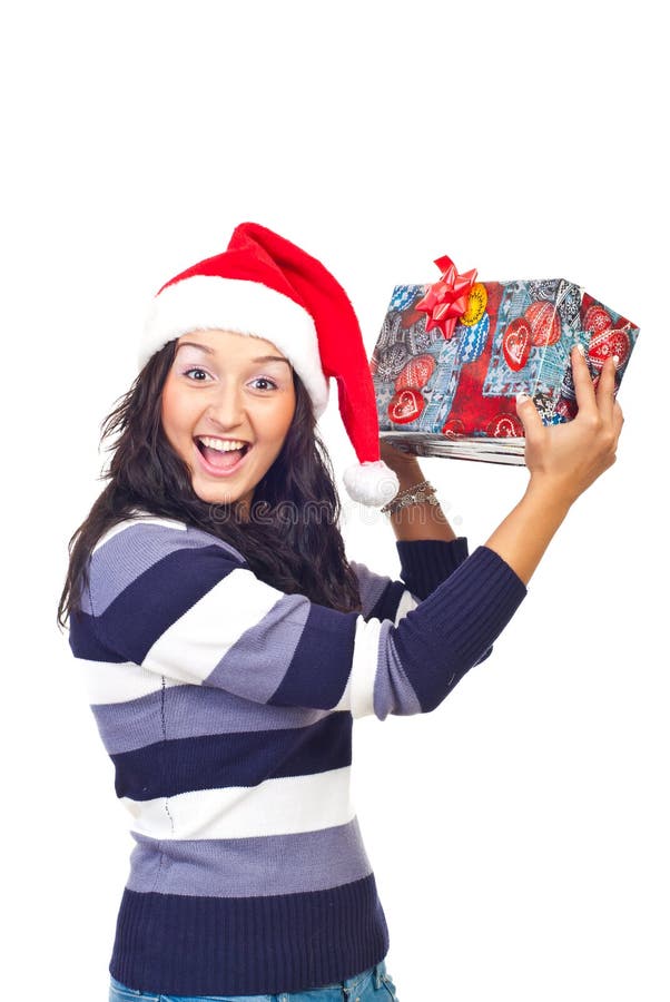 Christmas gift stock image. Image of cheerful, decoration - 7174999