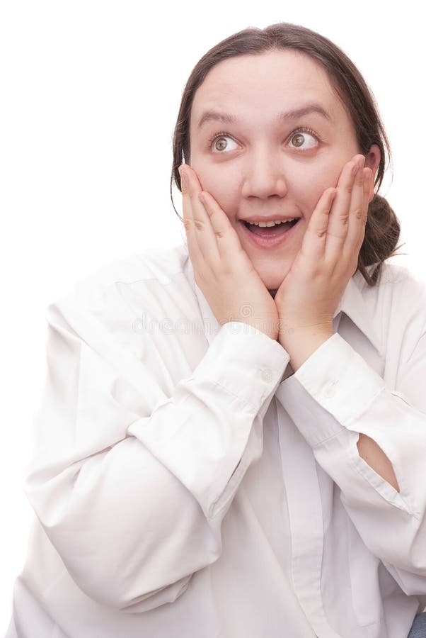 Amazed young woman stock image. Image of looking, female - 23145949