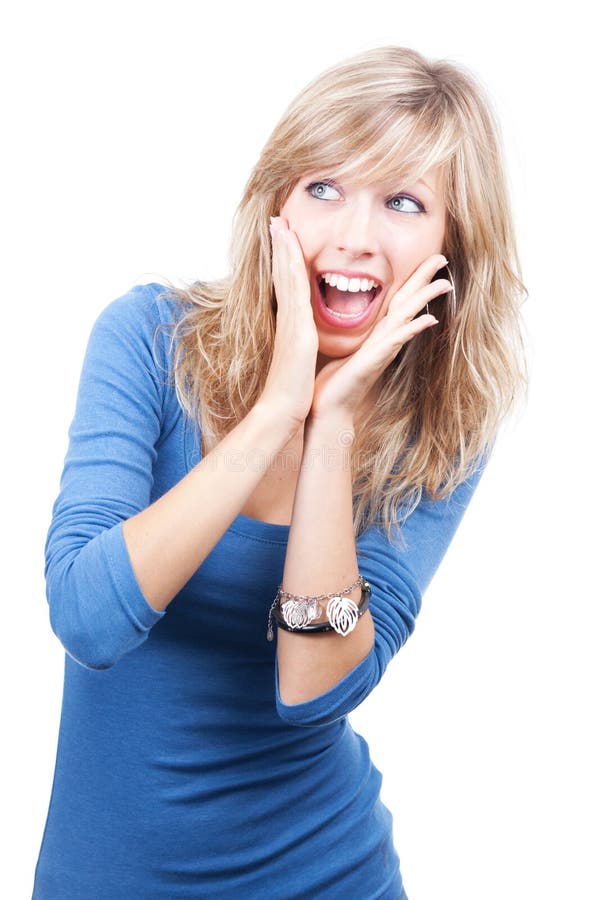 Amazing! stock image. Image of call, amazed, caucasian - 17813023