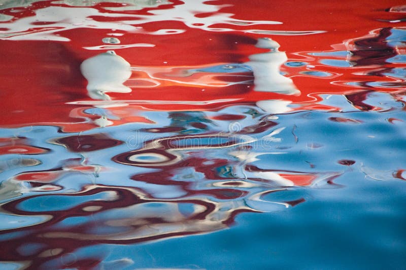 Painting in the Water Reflections Stock Photo - Image of abstract ...