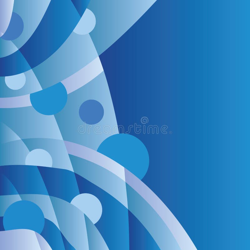 Amazing Abstract Shades of Blue Waves. Stock Vector - Illustration of ...