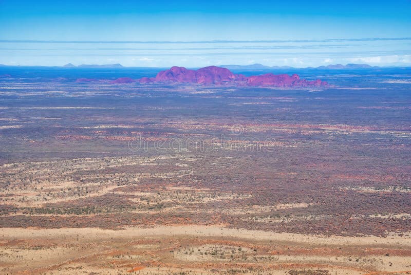 Amazing Aerial View of Australian Outback, View from the Airplane Stock ...