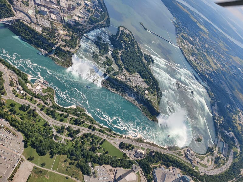Amazing Aerial View of Niagara Falls Stock Photo - Image of surreal ...