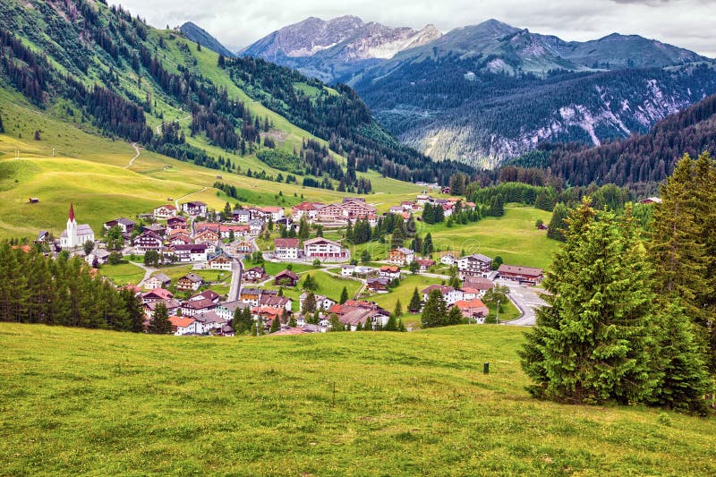 Amazing Alpine Scenery from Berwang, Austria Stock Image - Image of ...