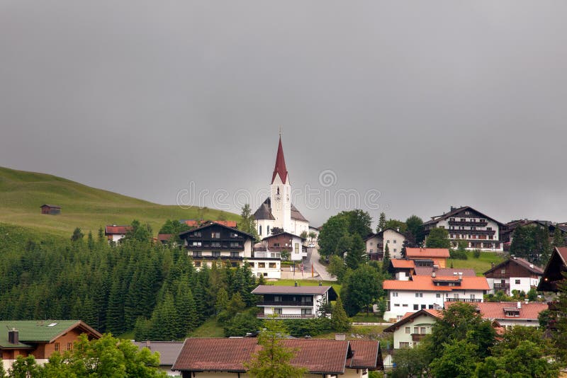 Amazing Alpine Scenery from Berwang, Austria Stock Photo - Image of ...