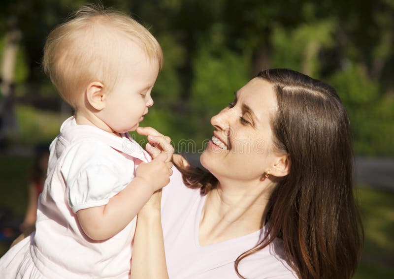 Amazing baby and mother stock photo. Image of leisure - 10200036