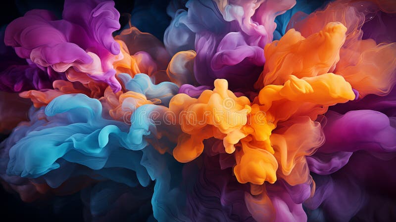 Amazing Backdrop with a Mind-blowing Flowing Colour Pattern. Vivid ...