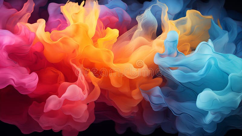 Amazing Backdrop with a Mind-blowing Flowing Colour Pattern. Vivid ...