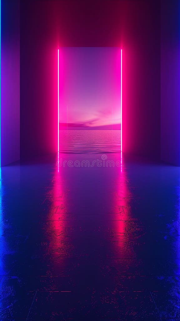 Neon Light Backgrounds stock illustration. Illustration of abstract ...