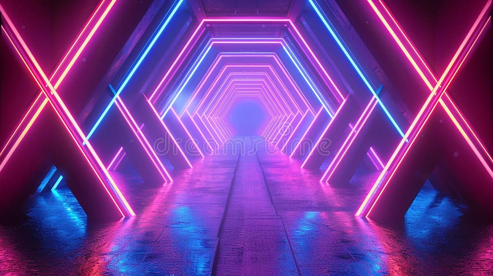 Neon Light Backgrounds stock illustration. Illustration of background ...