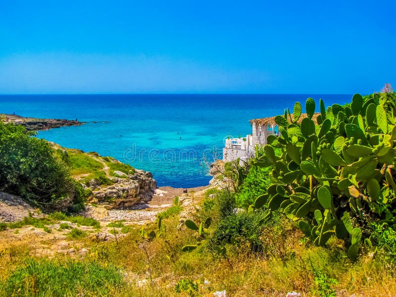 Amazing Bay in Salento, Italy Stock Image - Image of coast, lecce ...