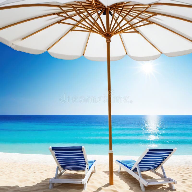 Amazing beach Image stock illustration. Illustration of paradise ...