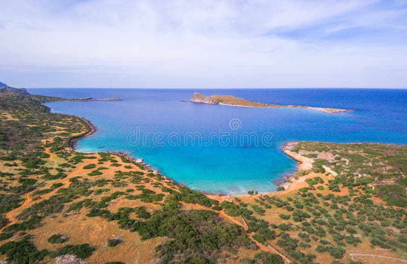 Kolokytha Beach on Crete Island Stock Image - Image of view, greece ...