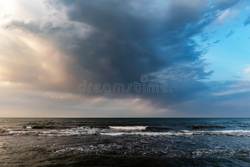 Amazing Beautiful Sky Over the Sea Stock Photo - Image of cloudscape ...