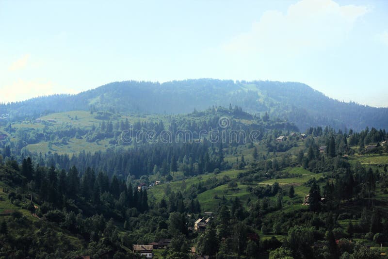 Amazing Beautiful View of Mountains Hills and Valley on Background of ...