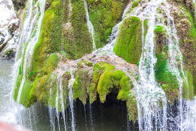 Amazing Bigar waterfall stock photo. Image of nature - 183195004