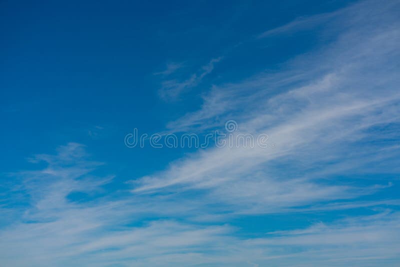 Amazing Blue Background with Light Haze of Clouds Stock Image - Image ...