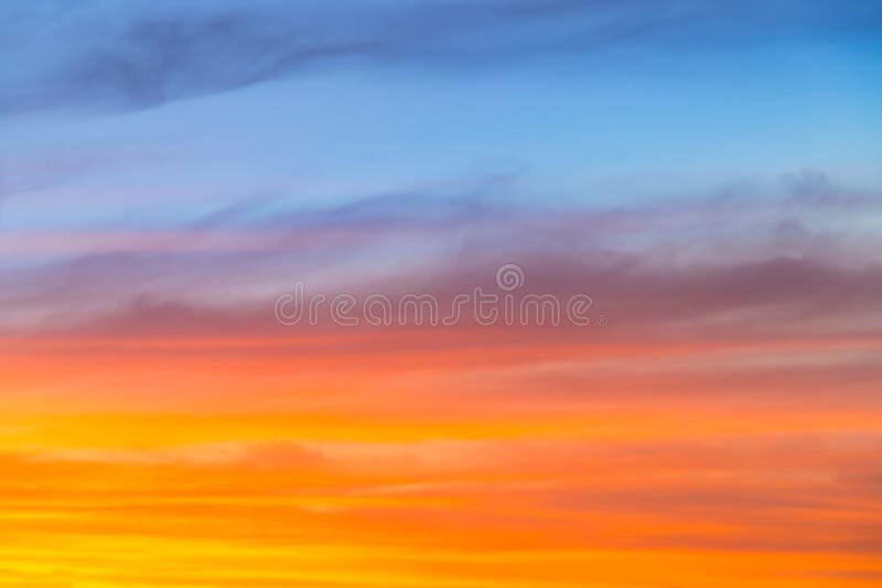 Amazing Blue, Orange and Yellow Colors Sunset Sky Gradient Background ...