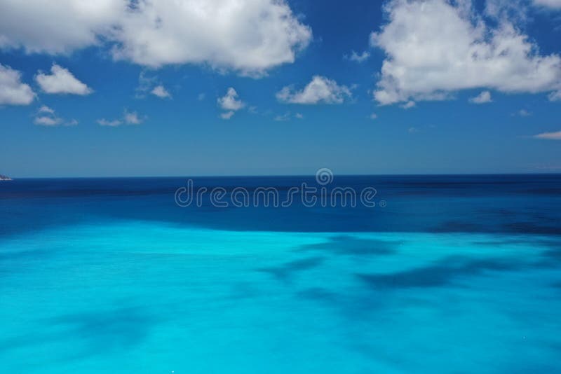Amazing Blue Sky and Ocean. Stock Image - Image of shore, travel: 252519861