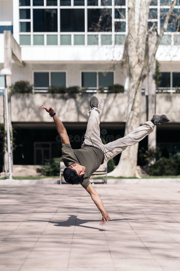 Talented Young Man Doing Break Dance Stock Photo - Image of cool ...