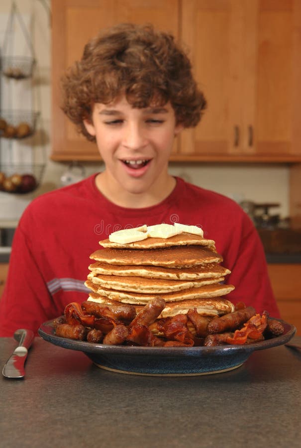 The amazing breakfast stock image. Image of adolescent - 4760727