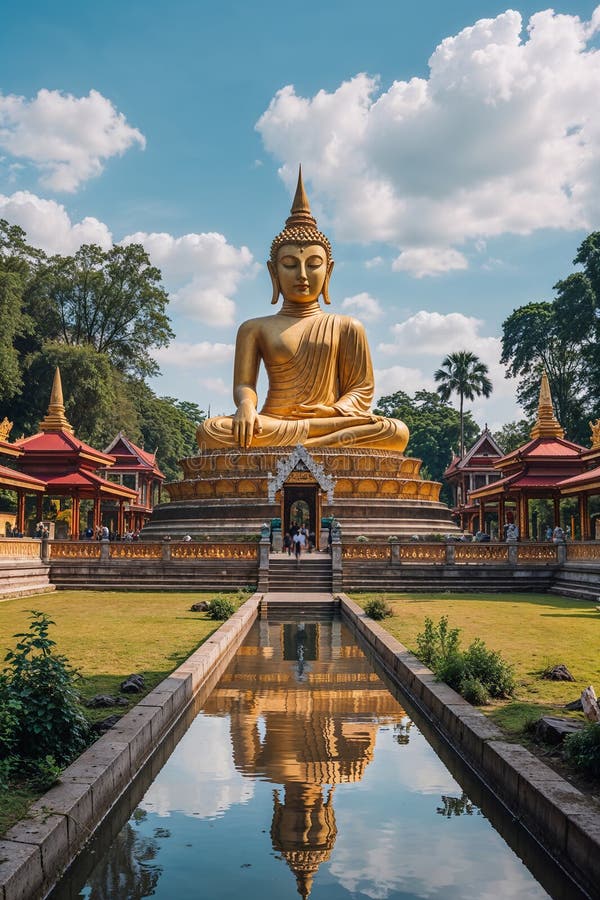 Amazing Buddha Park in Laos Stock Illustration - Illustration of statue ...