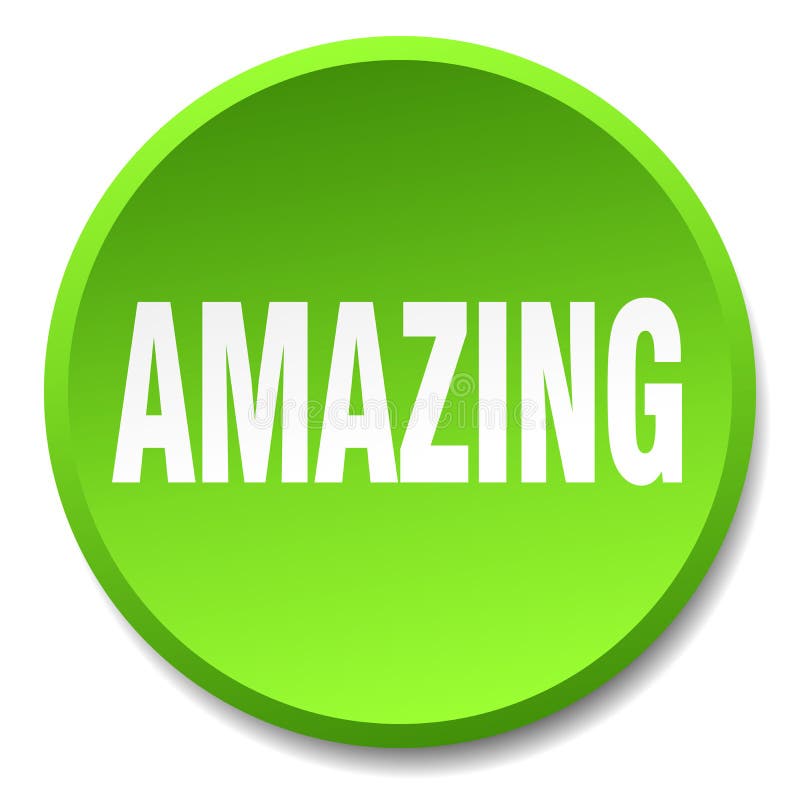 Amazing button stock vector. Illustration of graphic - 122710829