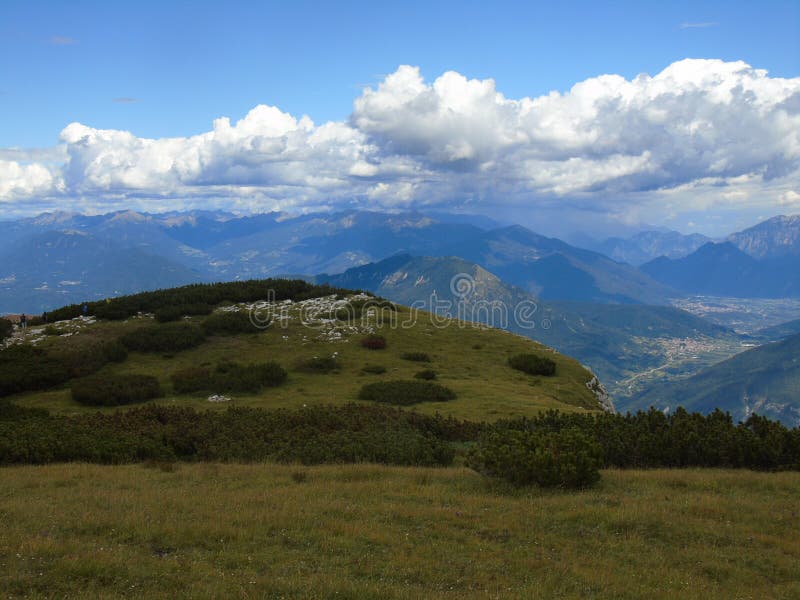 An Amazing Caption of the Mountains from Trento Stock Photo - Image of ...