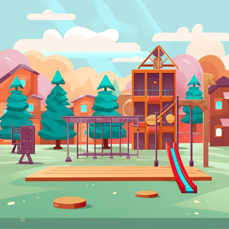 Playgrounds School Stock Illustrations – 120 Playgrounds School Stock Illustrations, Vectors ...
