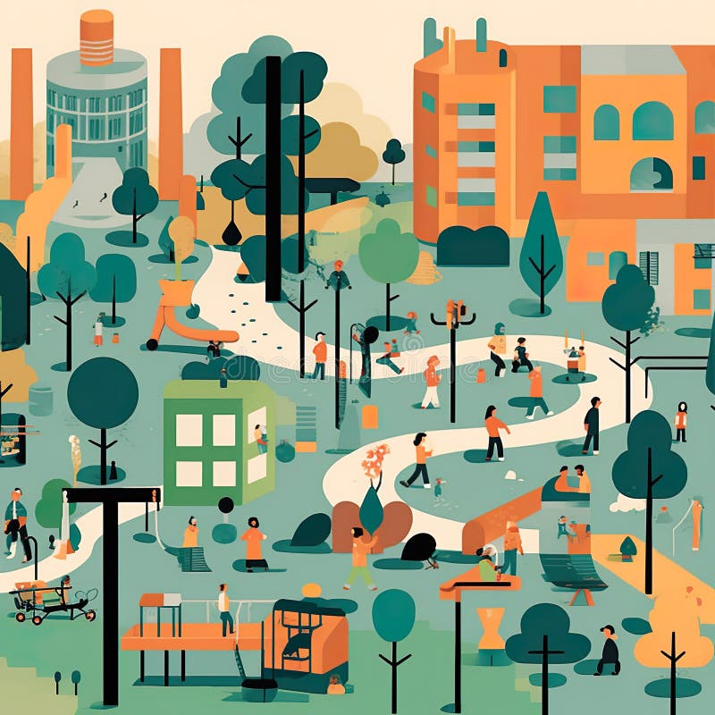 Playgrounds School Stock Illustrations – 120 Playgrounds School Stock ...