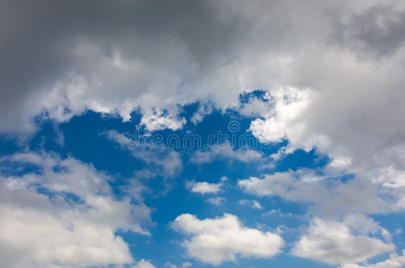 Amazing Cloud Formations on a Blue Sky Stock Image - Image of dream ...